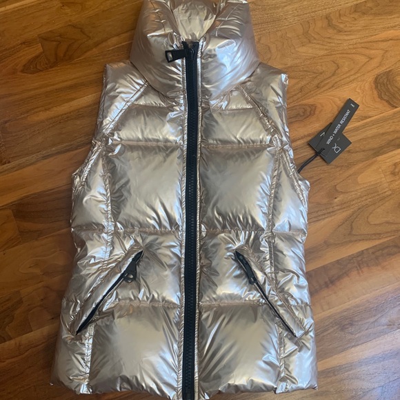 SAM. | Jackets & Coats | Sam Freedom Vest White Gold New | Poshmark